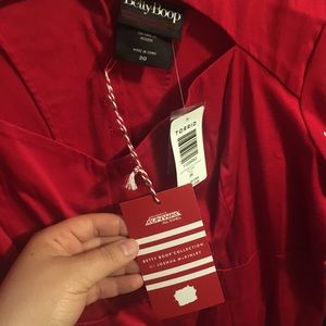 torrid | Dresses | Betty Boop Red Embroidered Keyhole Dress | Poshmark